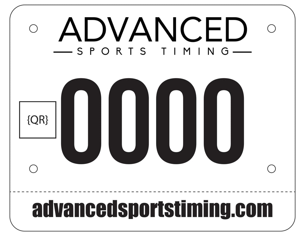 Advanced Sports Timing White Bib – Boulder Bibs