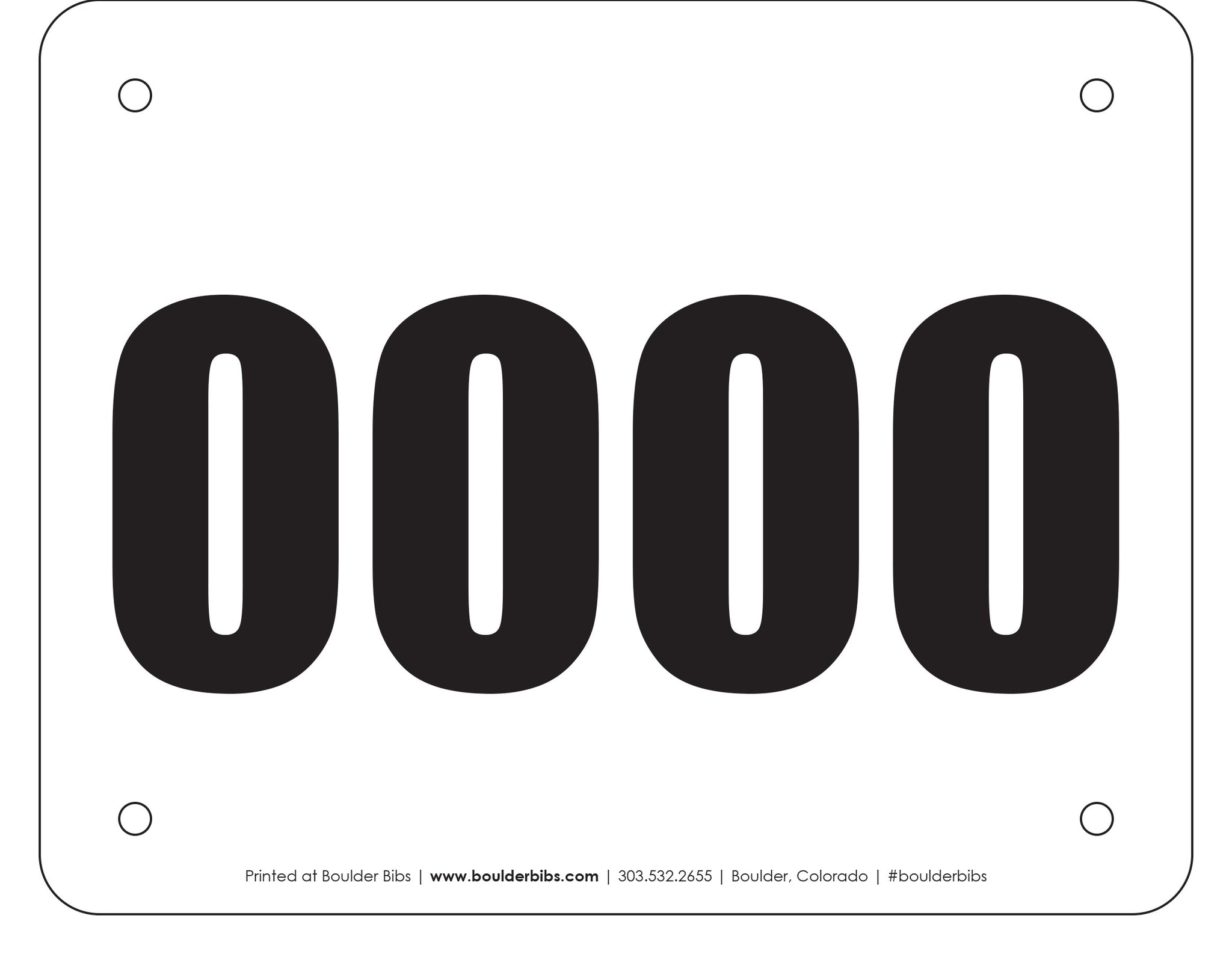 Generic 7.25″ x 5.75″ Bib – Boulder Bibs